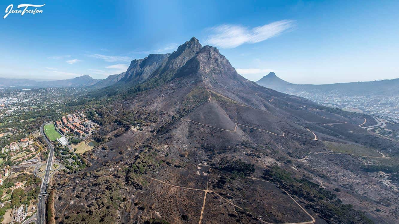 Table Mountain fire: Aerial pictures show devastation